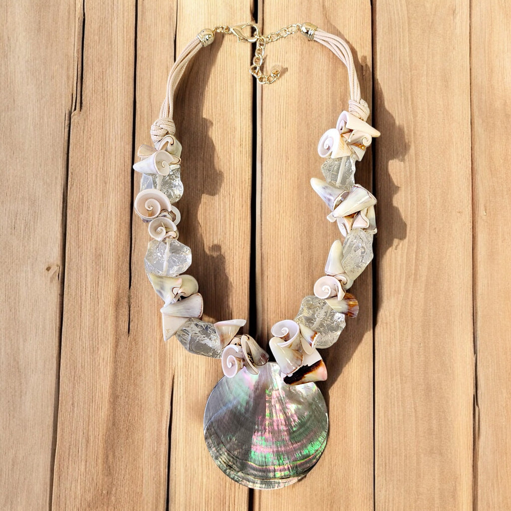 Seashell Necklace | Pendant Necklace | Statement | Boho | – Bijoux Envie
